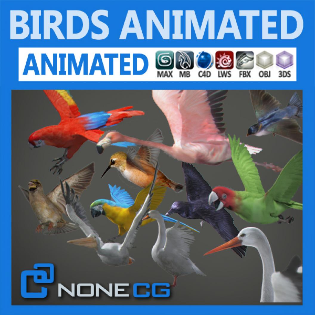 3D Pack - Birds Animated » Download and buy 3D profestionnal models on ...