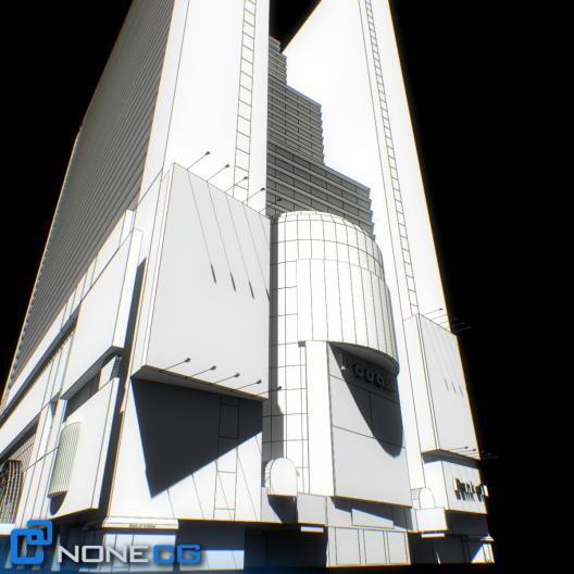 3D NYC Building Marriott Marquis » Download and buy 3D profestionnal ...