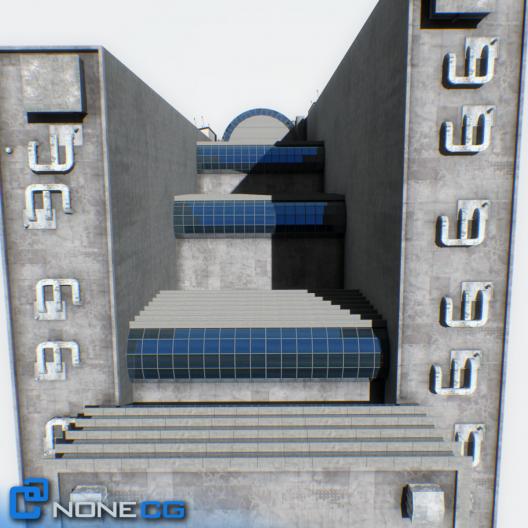 3D NYC Building Marriott Marquis » Download and buy 3D profestionnal ...